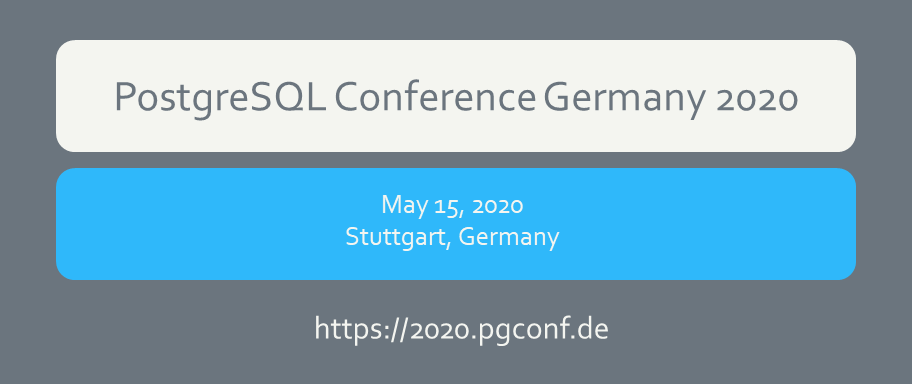 Organisation - PostgreSQL Conference Germany 2020